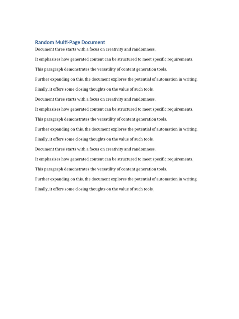 Long Random Document 3 | PDF