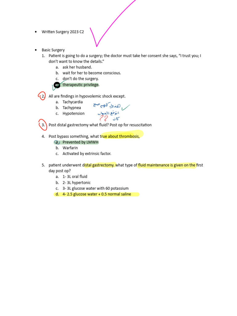 Surgery 2023 C2 Reviewed | PDF | Esophagus | Hemorrhoid