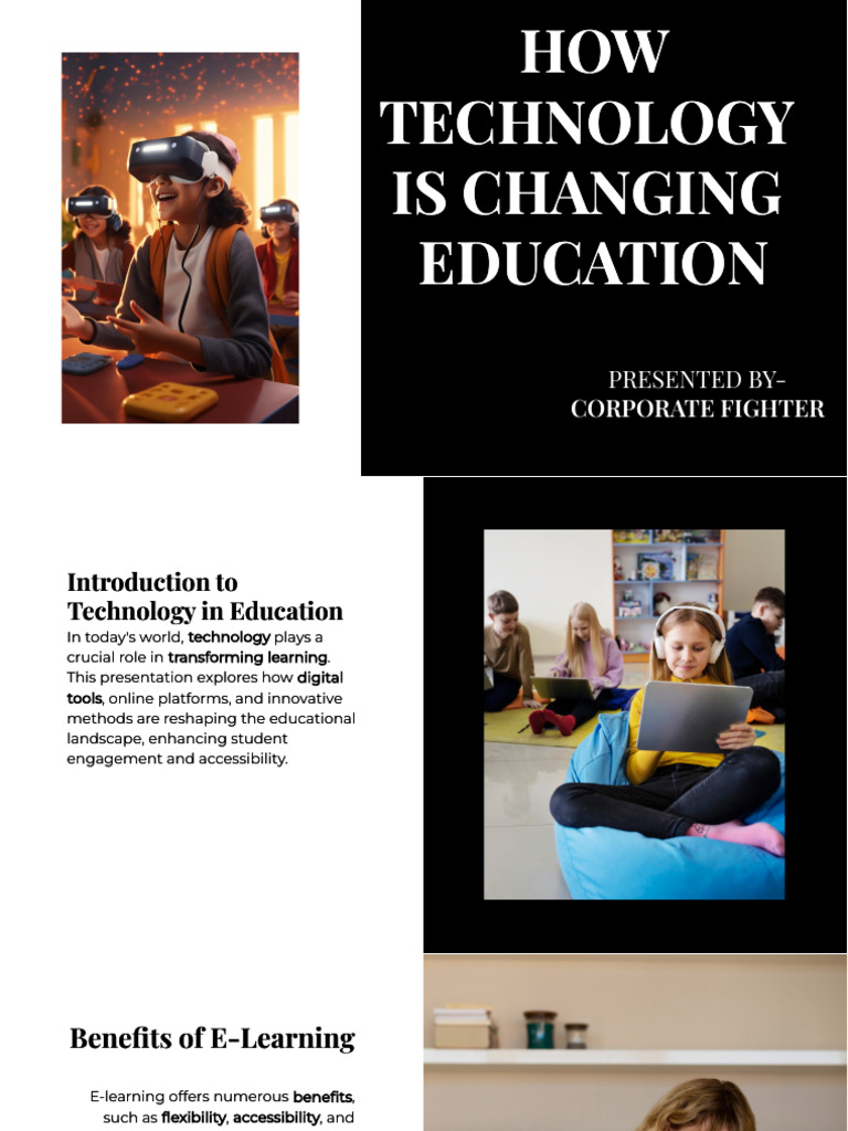 HOW TECHNOLOGY IS CHANGING EDUCATION 1 | PDF