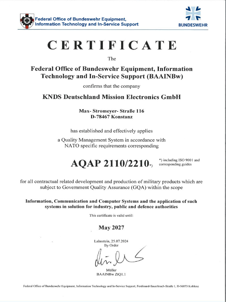 AQAP 2110 2210 en Gueltig Bis 2027 | PDF