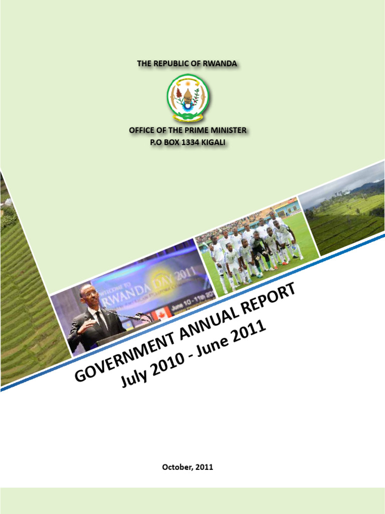 Rwanda Government Annual Report 2010-2011 | PDF | Rwanda