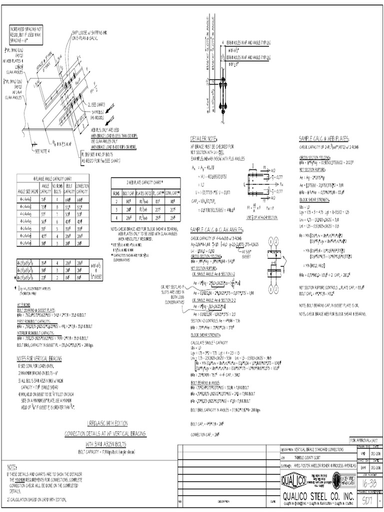 Vertical Brace Standard Connection | PDF