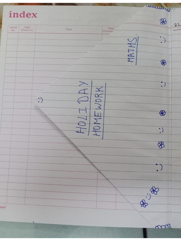 Maths Holiday Homework Class8 | PDF