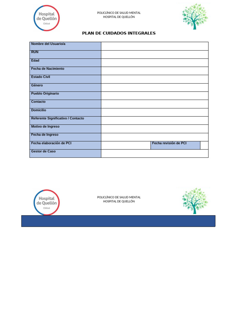 Pci Inicial | PDF | Salud mental | Hospital
