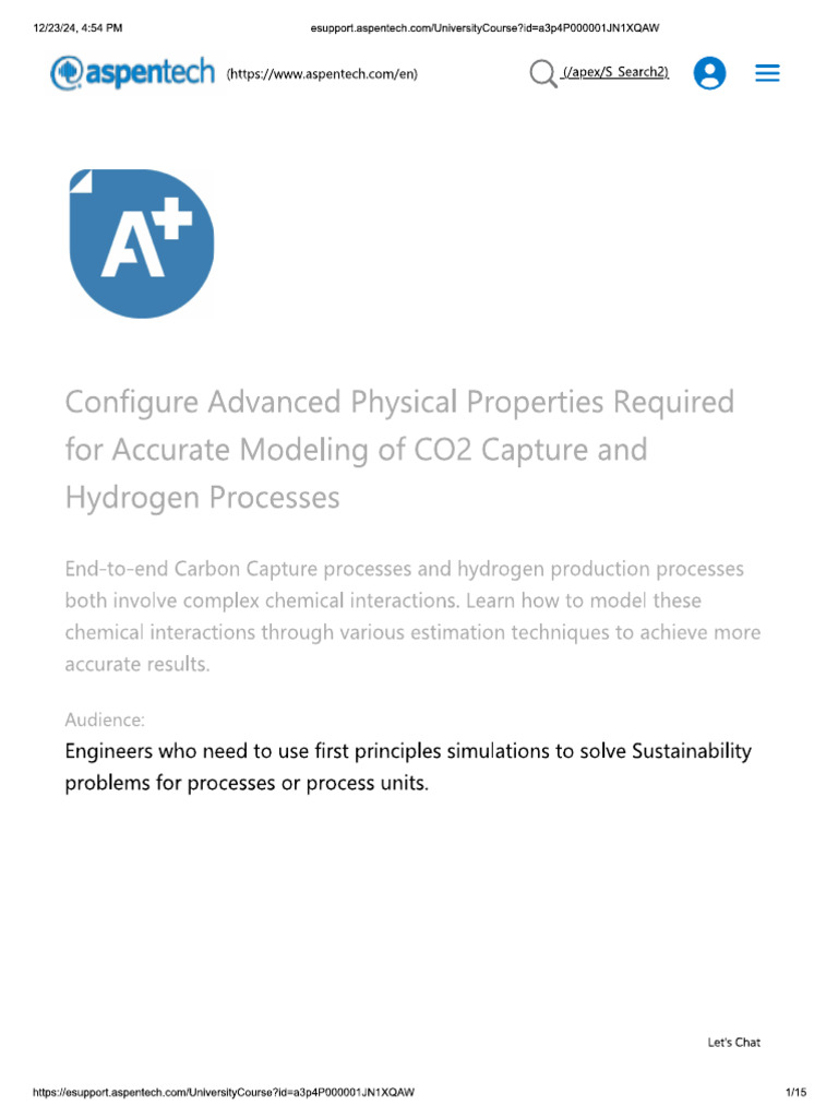 Configure Advanced Physical Properties Required For Accurate Modeling ...