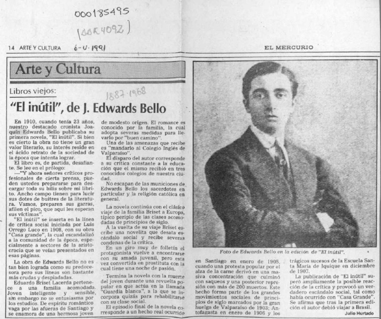 "El inútil: Crítica social en 1910" | PDF