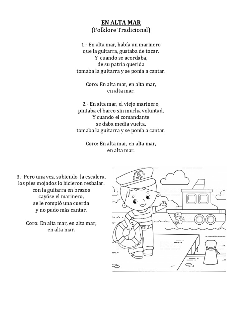 Marinero y su guitarra en alta mar | PDF