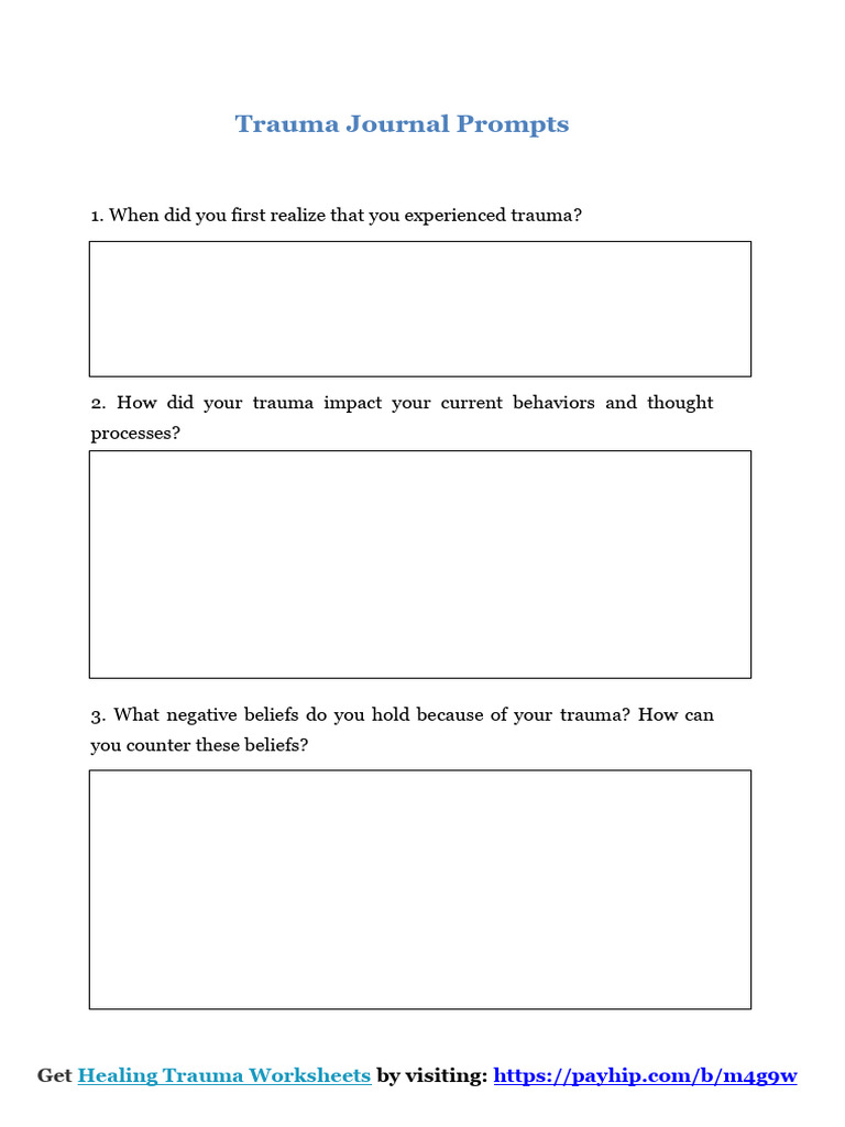 Trauma Journal Prompts | PDF