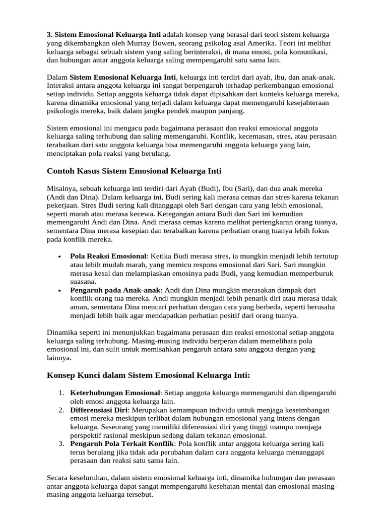 8 Konsep Terapi Bowenian Keluarga | PDF