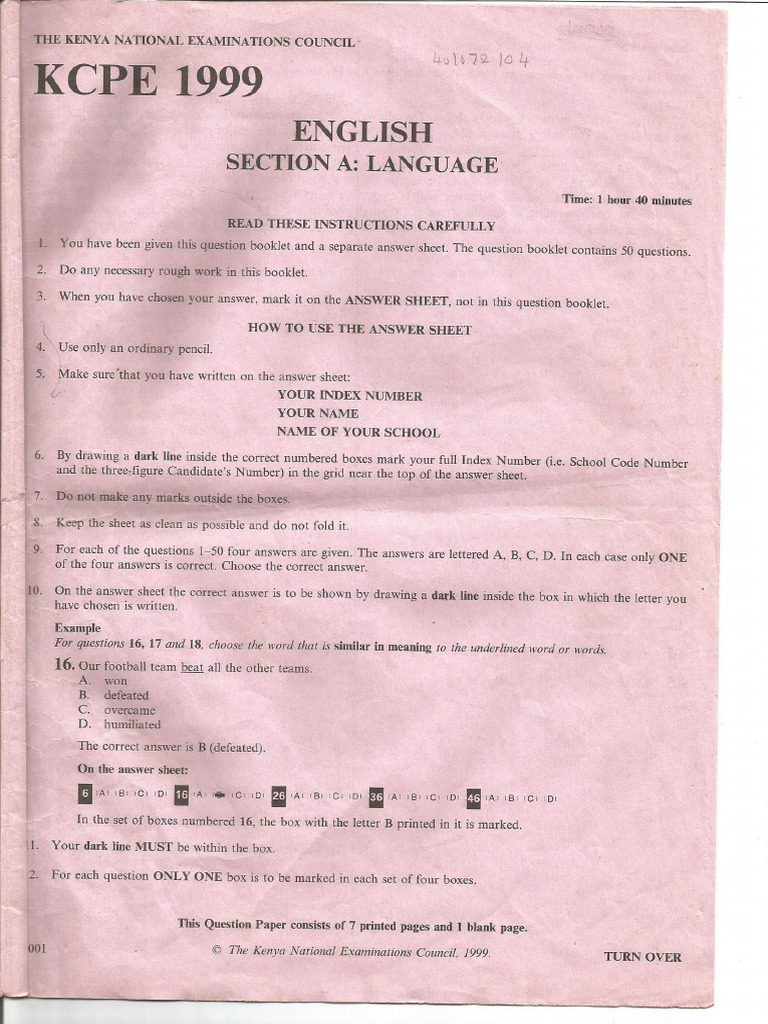kcpe_1999 | PDF