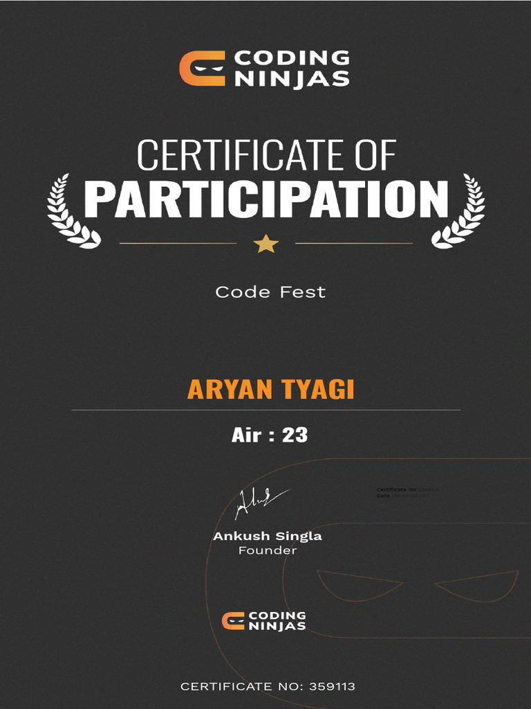 Certificate of Event Code Fest 1bd7336d77879e3a696d (1) | PDF
