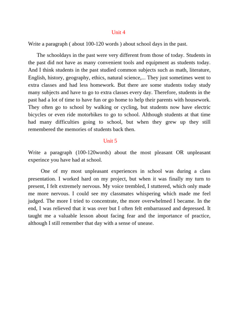 Unit 4, Unit 5 | PDF