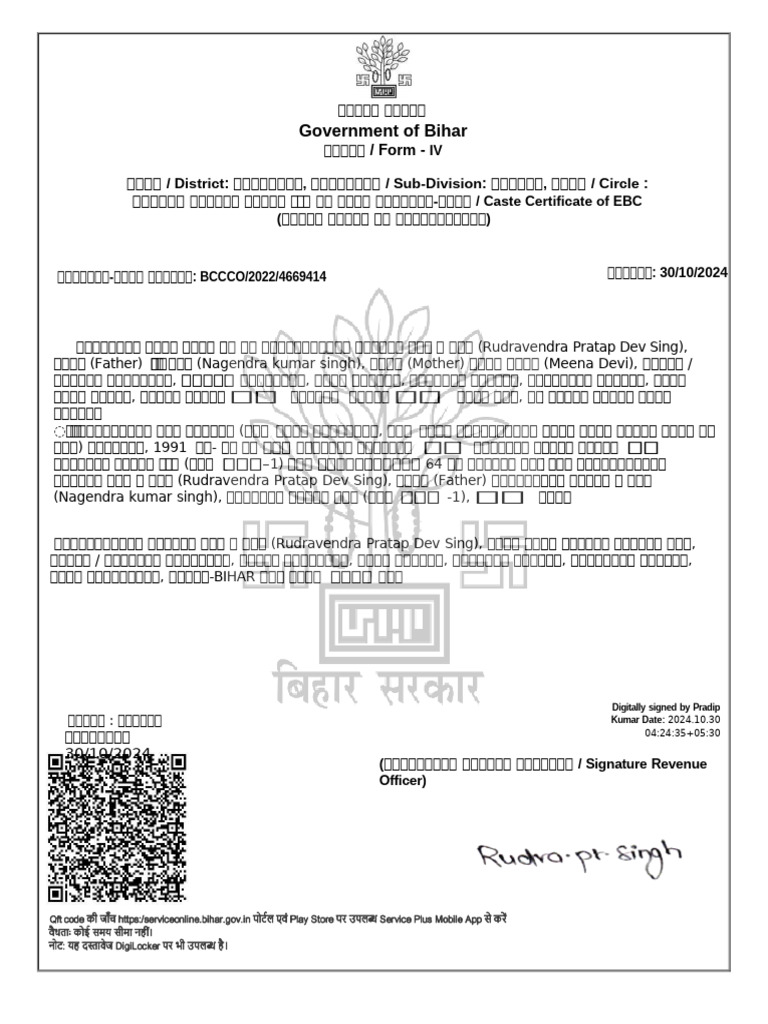 Cast Certificate SDO | PDF