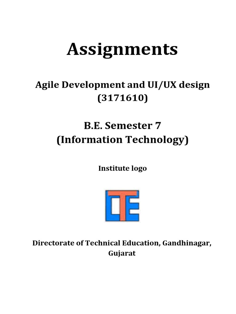 3171610_ Uiux Agile_assignment (1) | PDF | Agile Software Development | Usability