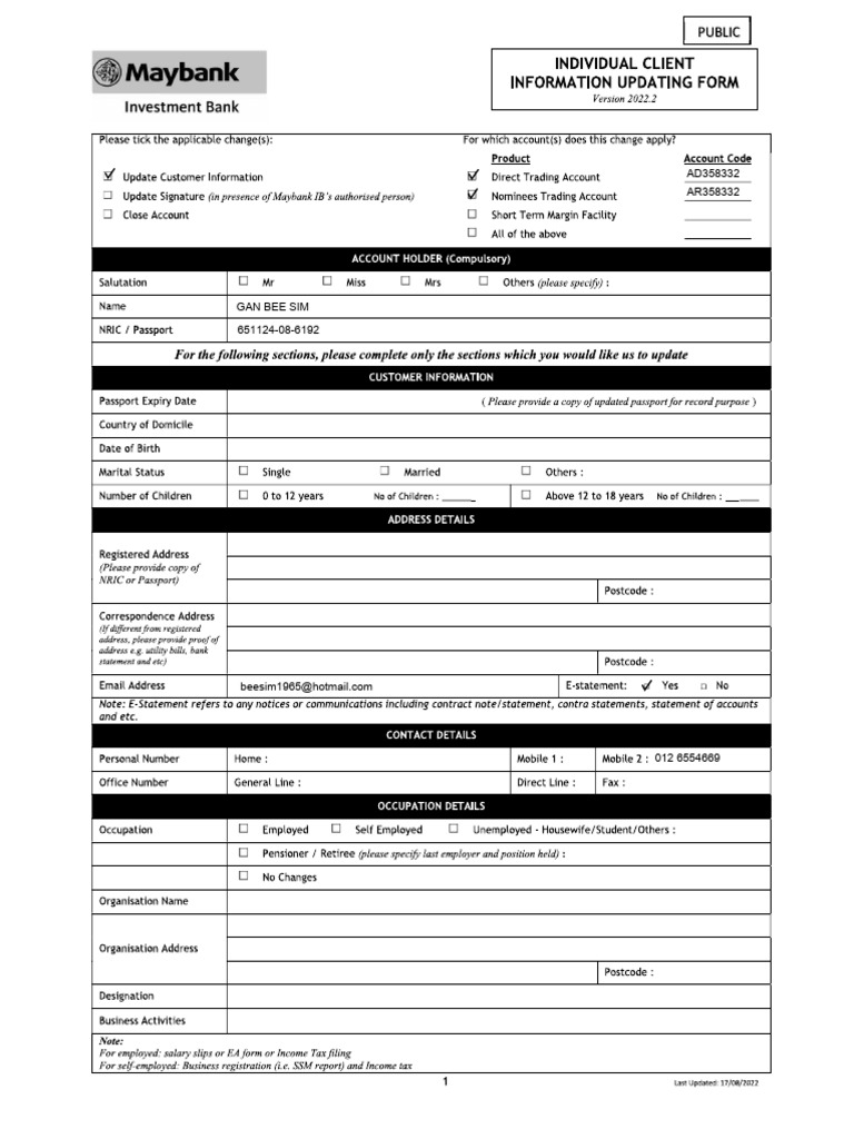 AD358332 GAN BEE SIM R802 20240506 Ind Client Inf Updating Form ...