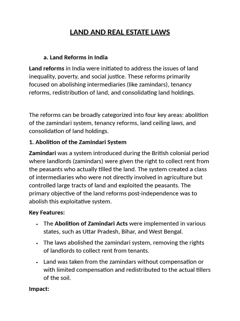 Land and Real Estate Laws | PDF | Leasehold Estate | Eviction