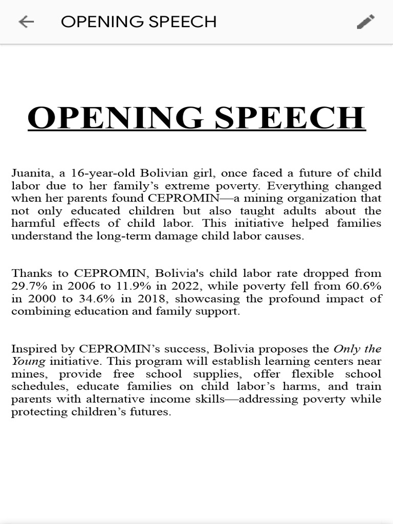 Speeches For Mun | PDF