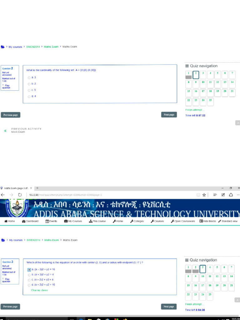 SE Discrete Math Entrance Exam 1 | PDF