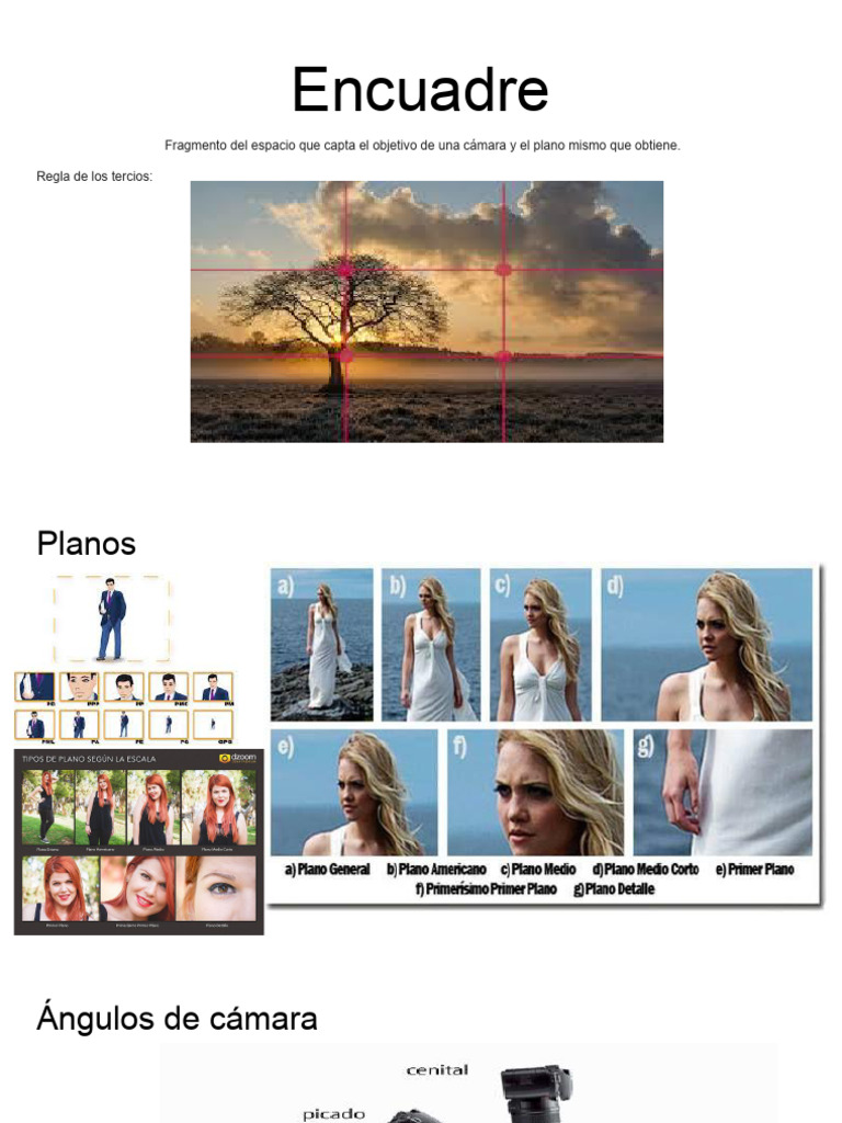 Encuadre y Técnicas de Fotografía | PDF