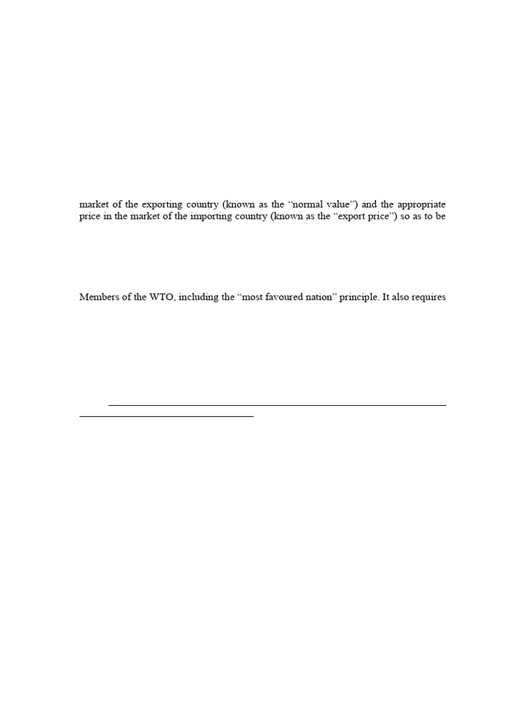 Chapter 4 - Dumping | PDF | Dumping (Pricing Policy) | General Agreement On Tariffs And Trade