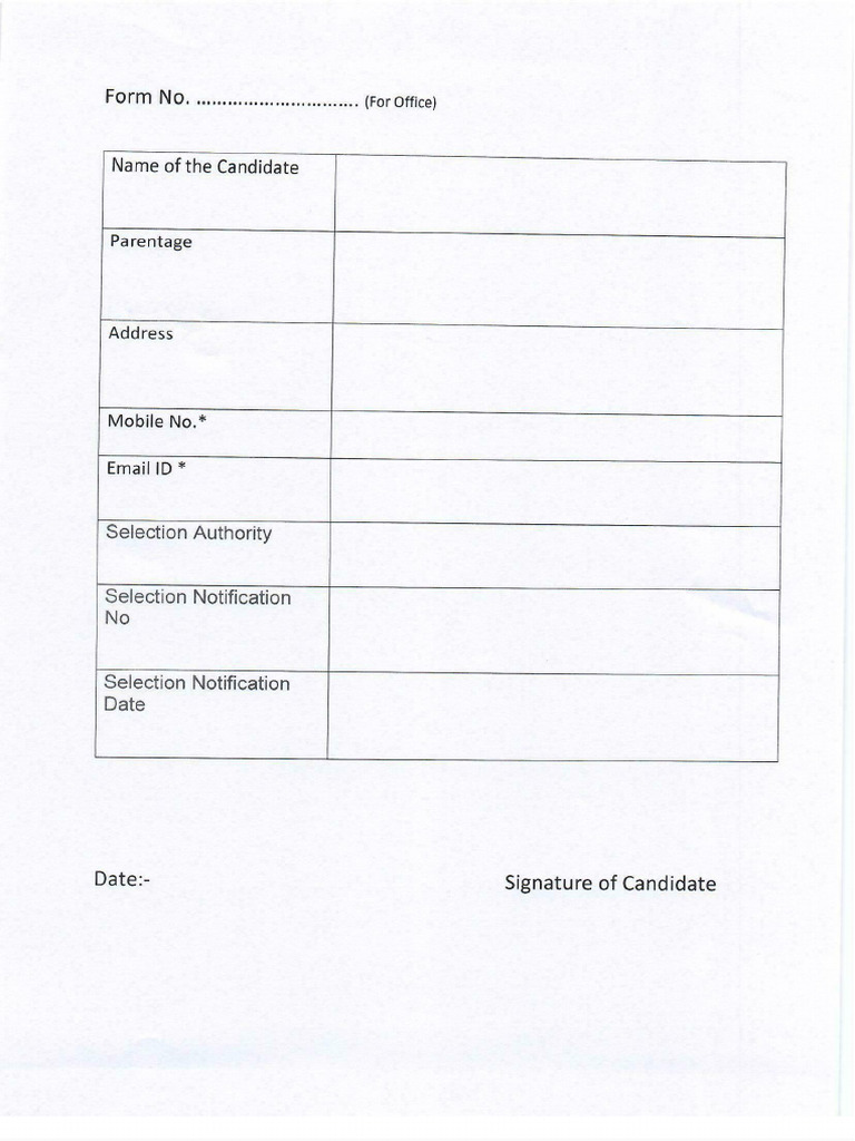 Evs Form - 0001 | PDF