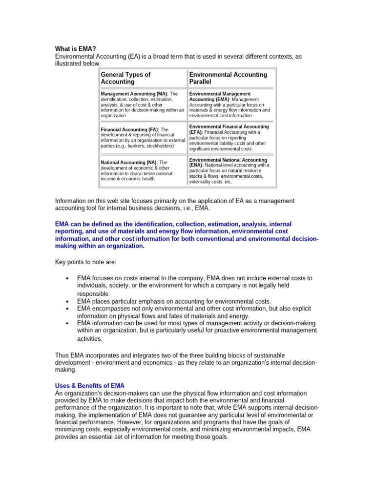 What Is Ema Pdf Environmental Resource Management Policy