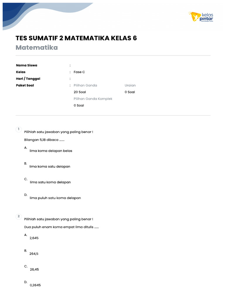 Latihan 1 Siap Sas 1 Pdf