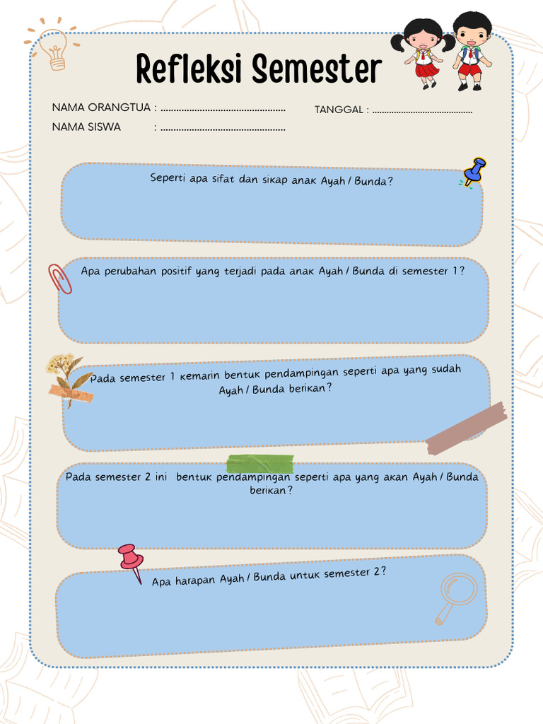 Refleksi Semester Orang Tua | PDF