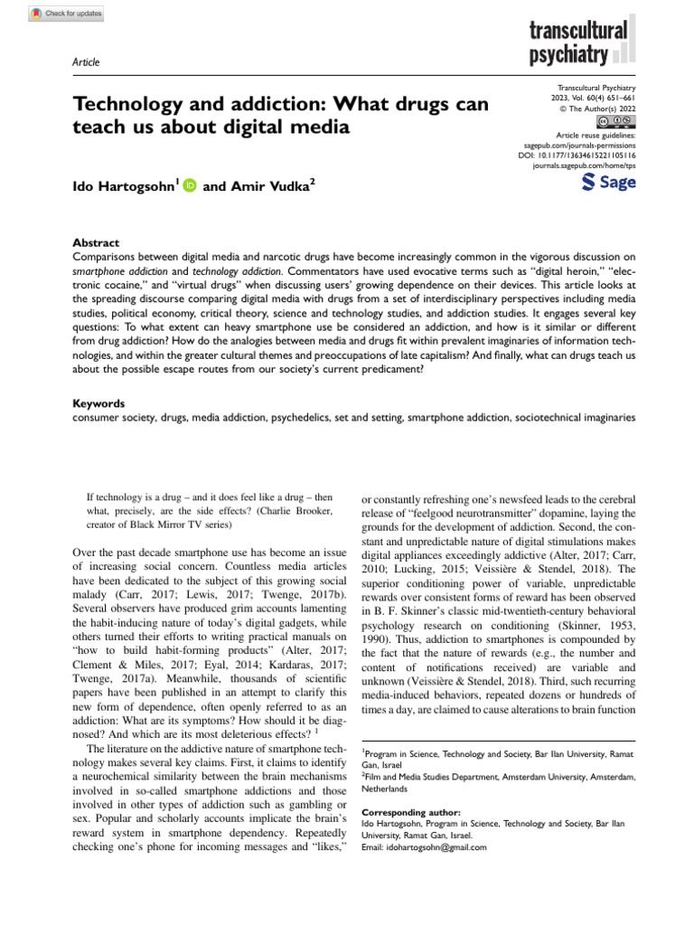 Effects of Electronic Drug Addiction | PDF | Mental Disorder ...