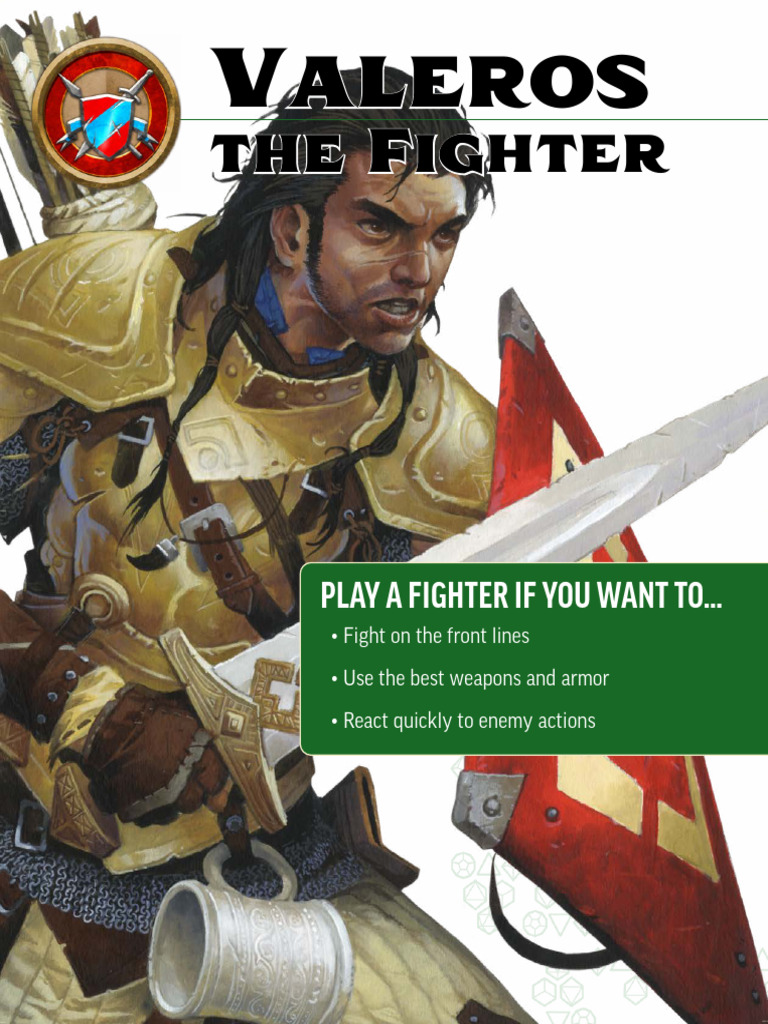 Fighter Updated Pdf Role Playing Video Games Role Playing Games