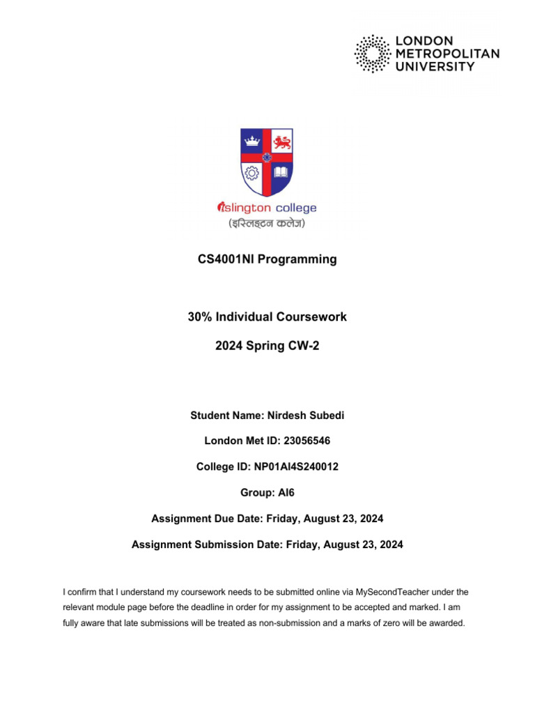 Nirdesh Subedi | PDF | Method (Computer Programming) | Computer Program