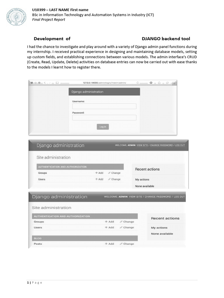 Ikhtiyor Final Report | PDF | Databases | Computing
