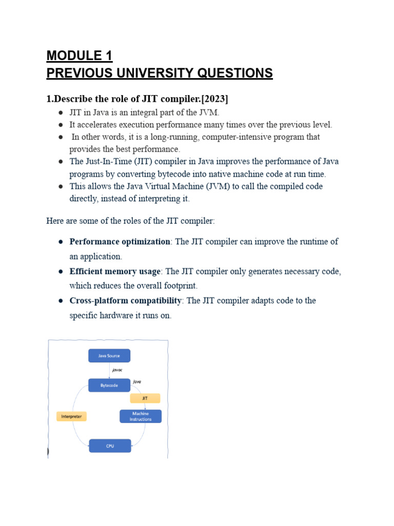 Module 1 Solved Pdf Java Programming Language Class Computer Programming