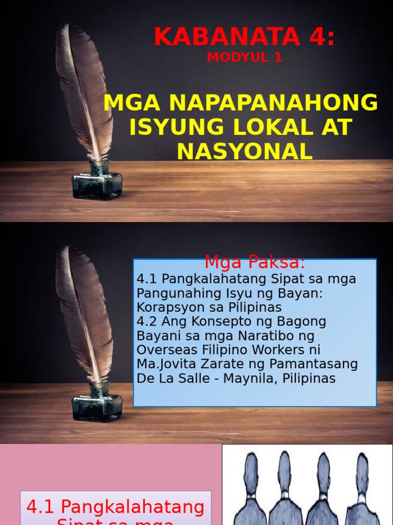 Fil 1 Kabanata 4 Modyul 1 at 2 | PDF