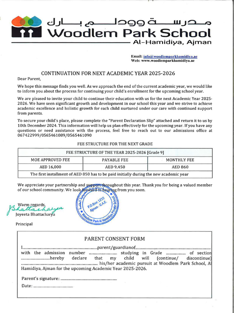 G8 Students Continuity Form | PDF