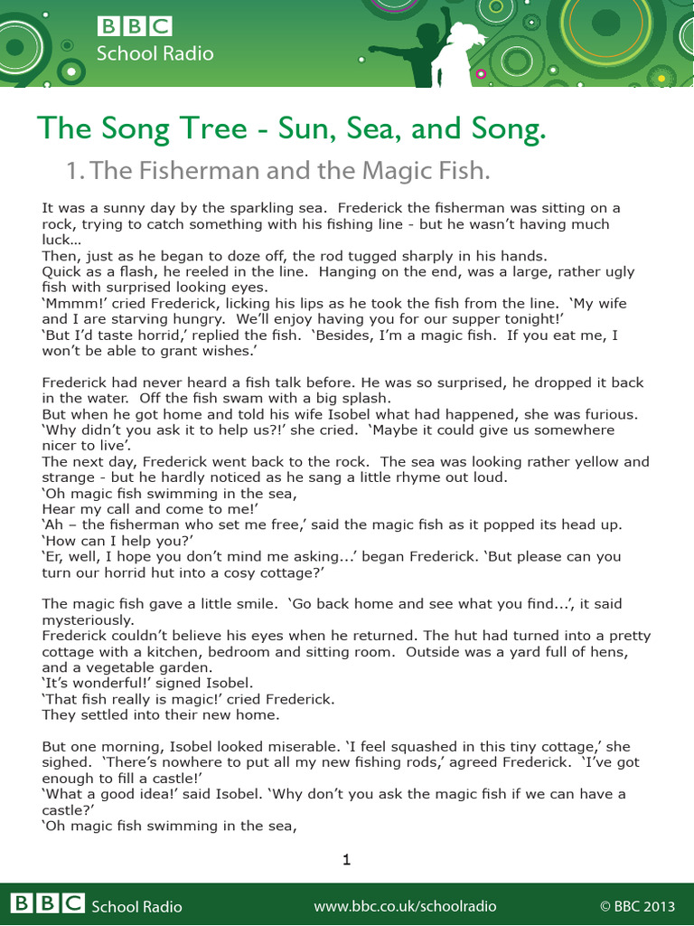 1 Fisherman and The Magic Fish | PDF