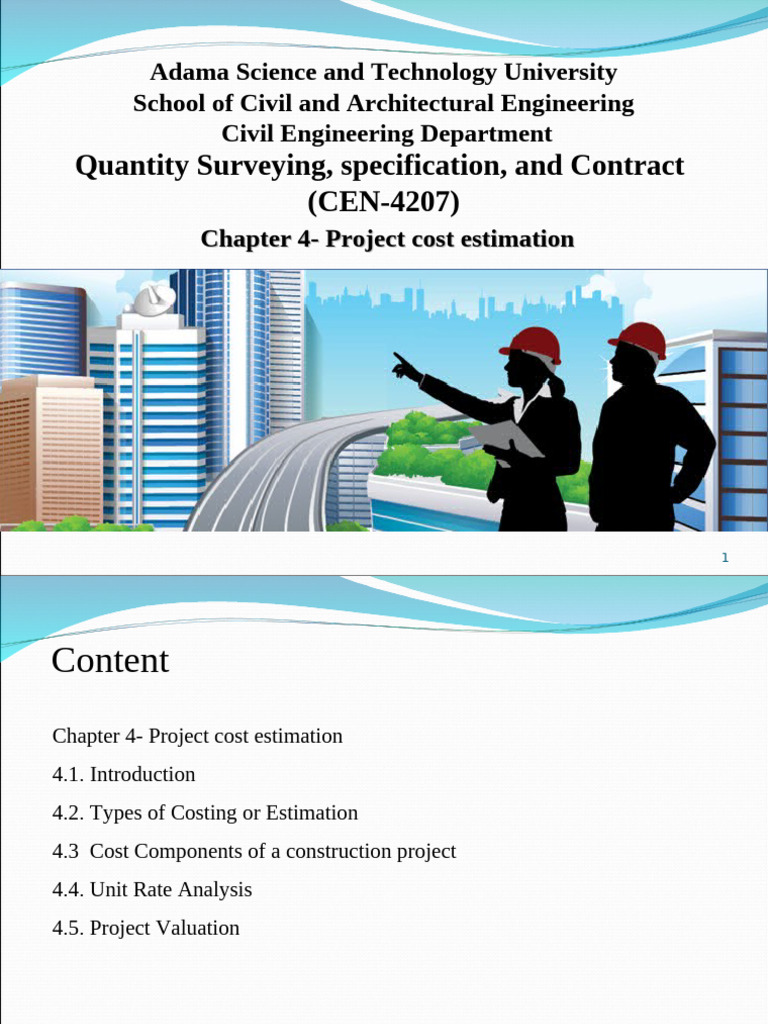 Chapter 4 Cost Estimation | PDF | Specification (Technical Standard ...