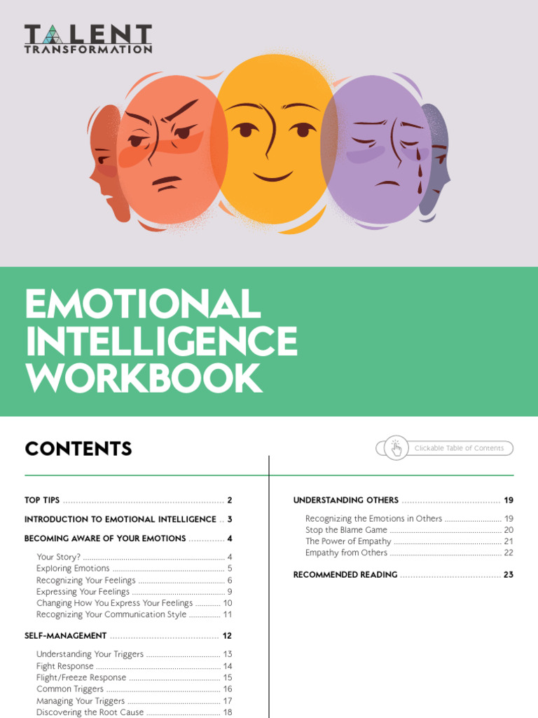 Emotional Intelligence Workbook | PDF | Empathy | Feeling