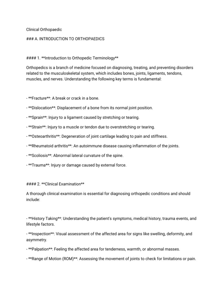 Clinical Orthopedic | PDF | Orthopedic Surgery | Osteoarthritis