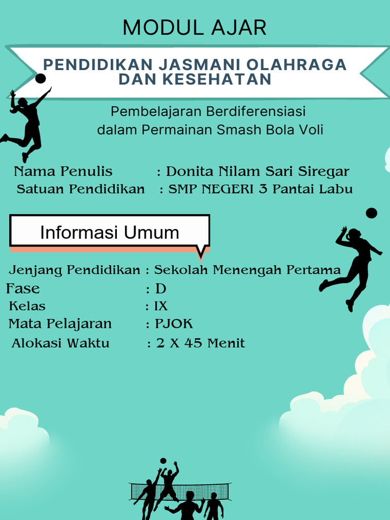 Pembelajaran Smash Bola Voli untuk SMP | PDF