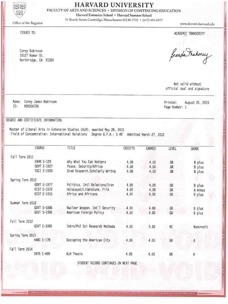 HarvardTranscripts 1 2048 | PDF