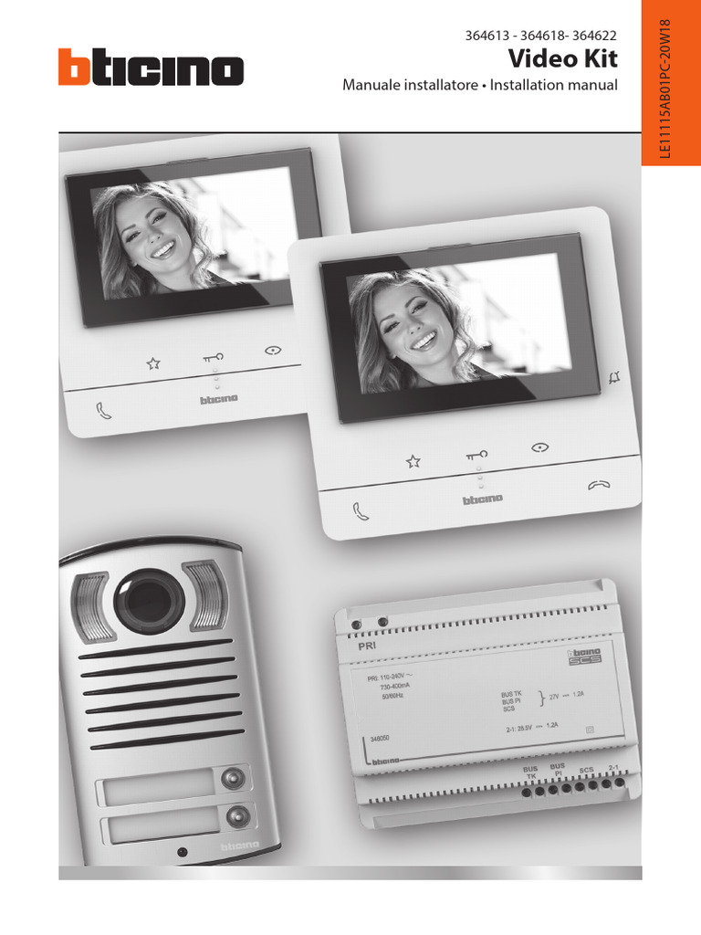 videocitofono bticino istruzioni | PDF | Ingeniería de audio | Ingeniería Informática