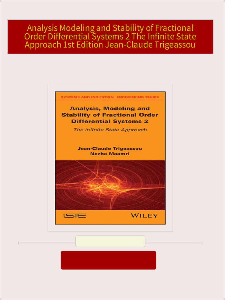 Instant download Analysis Modeling and Stability of Fractional Order ... Instant download Analysis Modeling and Stability of Fractional Order ...