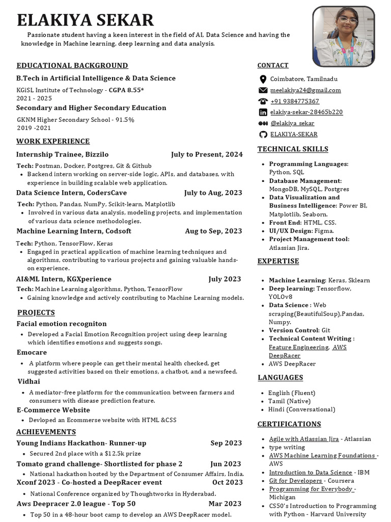 Elakiya Ai&Ds | PDF | Machine Learning | Artificial Intelligence