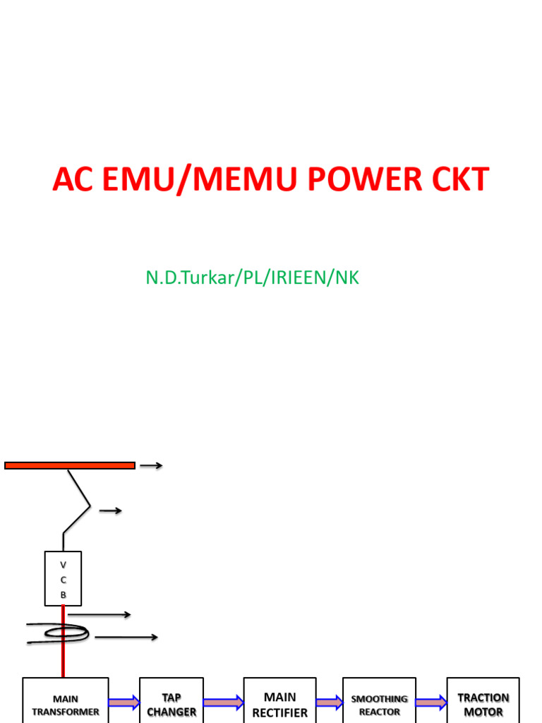 AC EMU Power Cicuit Explanation | PDF | Rectifier | Transformer