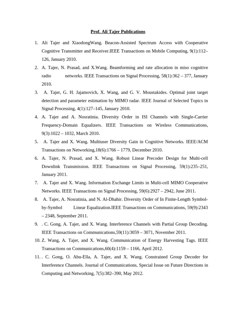 Prof Ali Tager | PDF | Mimo | Smart Grid