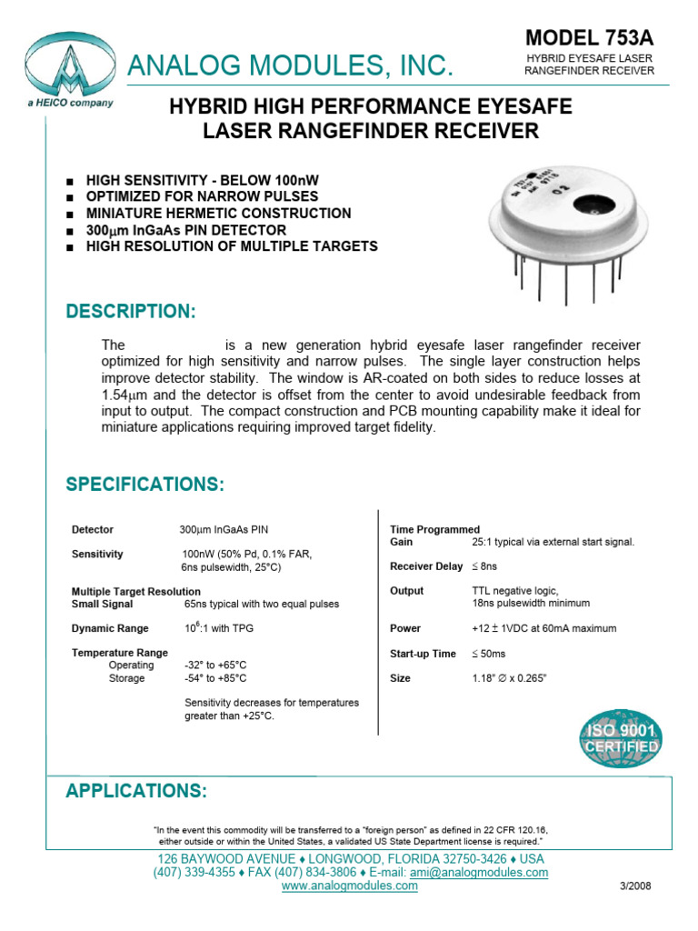 753a | PDF | Laser | Sensor