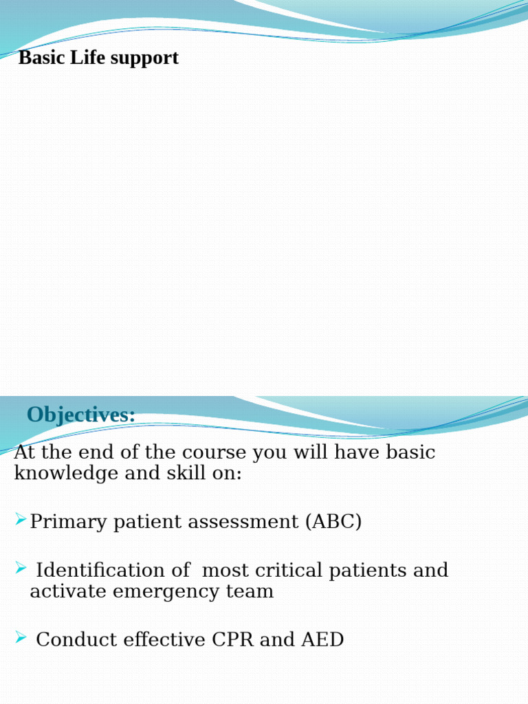 BLS ppt | PDF | Cardiopulmonary Resuscitation | Medicine