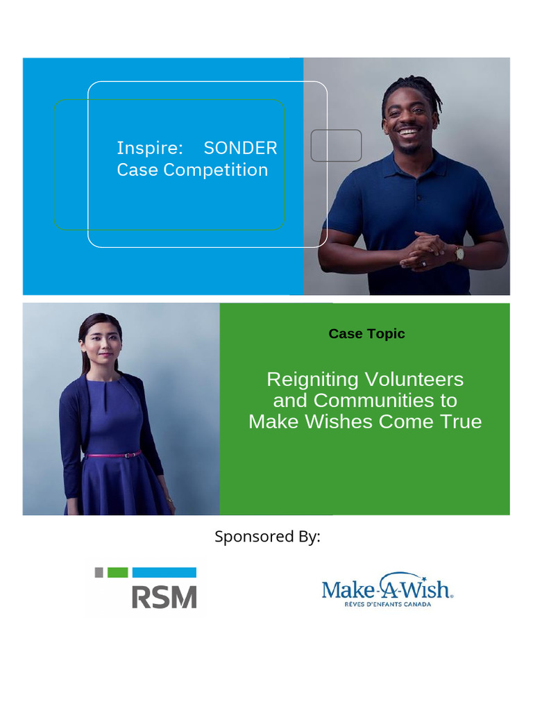 Official Case-SONDER Case Competition | PDF | Volunteering | Canada