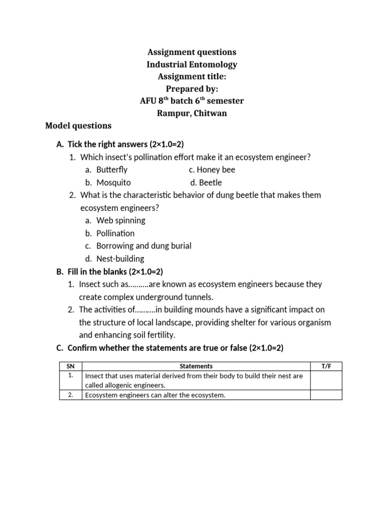 Assignment Question1 | PDF